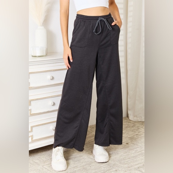 Basic Bae | Pants & Jumpsuits | Newbasic Bae Wide Leg Pocketed Pants ...